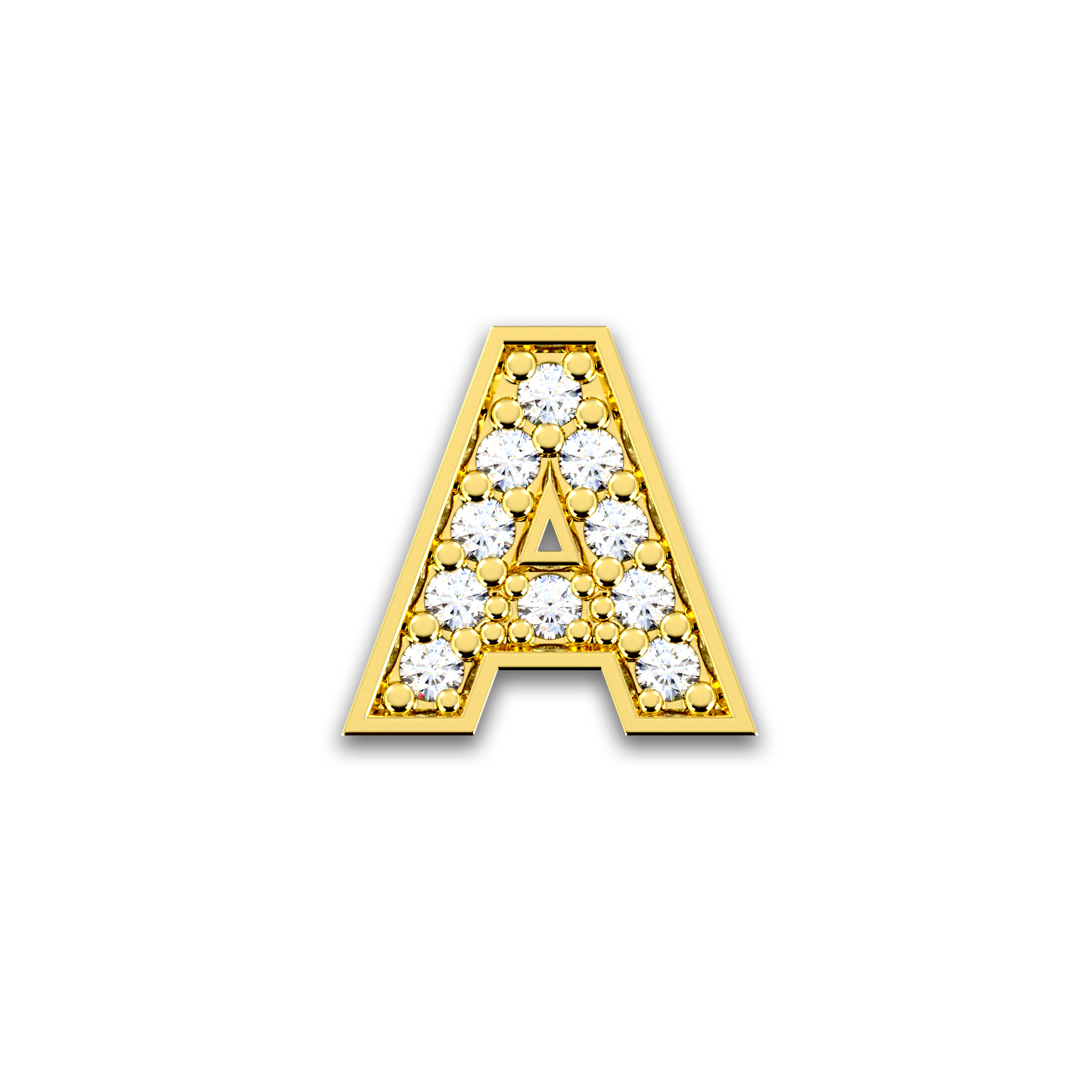 Initial A, diamonds - Loujem